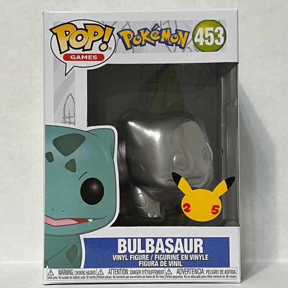 Funko | Toys | Funko Pop Pokemon Bulbasaur Metallic Silver 453 25th ...